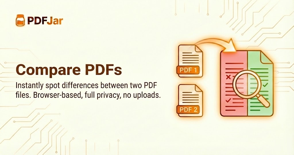 Compare PDFs - Compare Two PDF Files Online Free | PDFJar