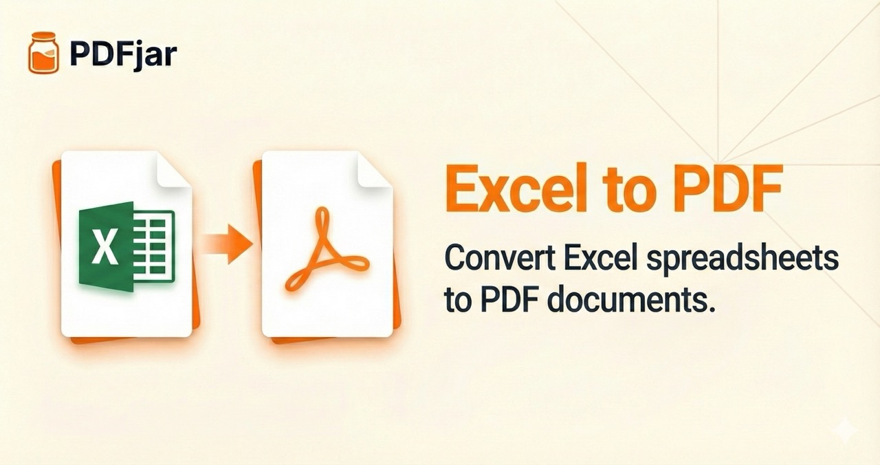 Excel to PDF Converter - Free Online Excel to PDF Tool | PDFJar