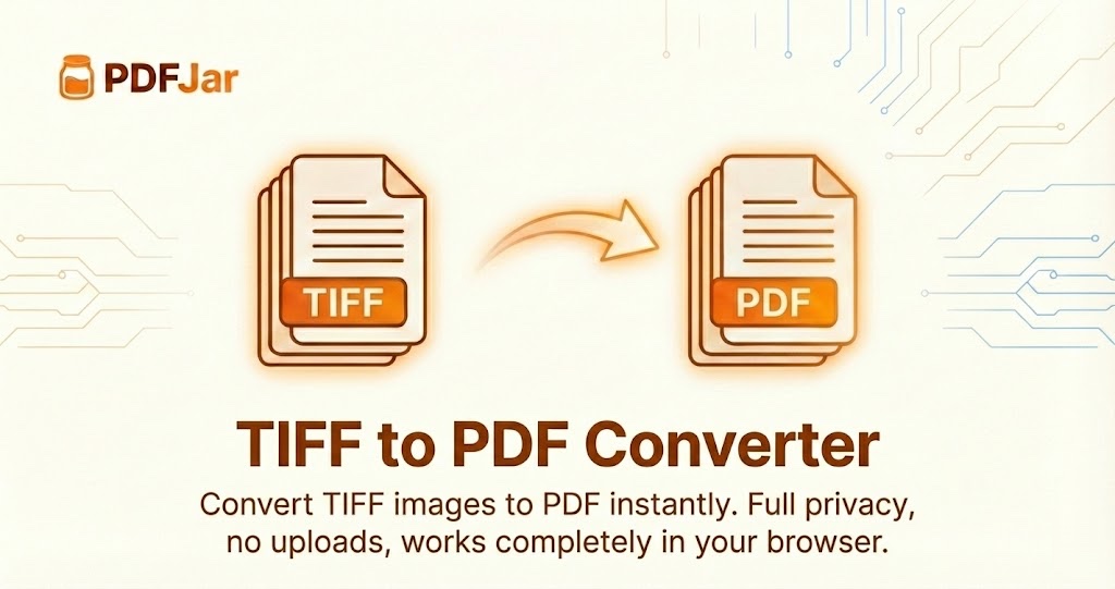 TIFF to PDF Converter - Free Online TIFF to PDF Tool | PDFJar